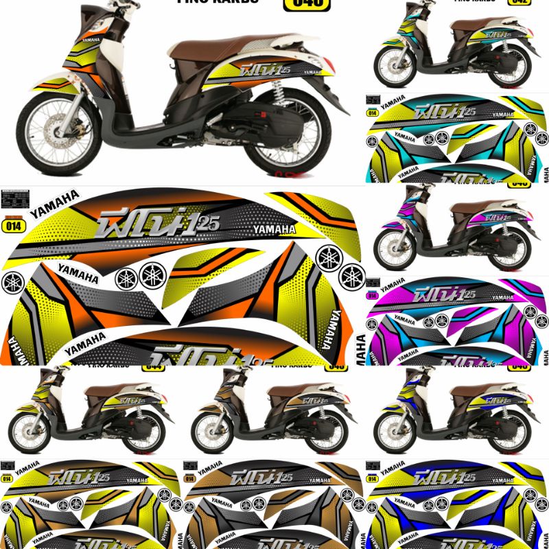 Jual Striping fino fi 125 sticker fino karbu stiker yamaha fino ...