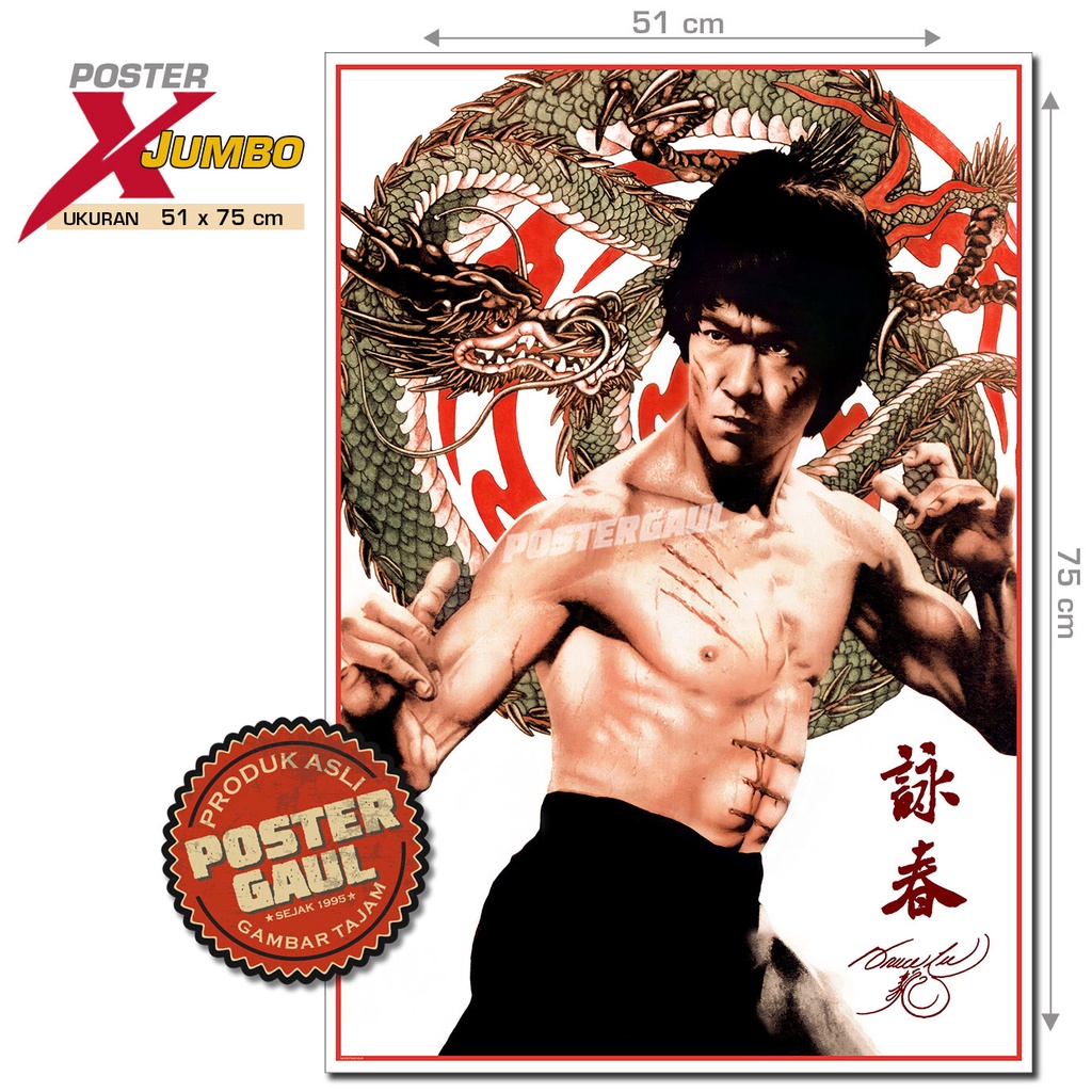 Jual Poster XJumbo BRUCE LEE / LI XIAO LONG #XJFJP277 - ukuran 51 x 75 ...