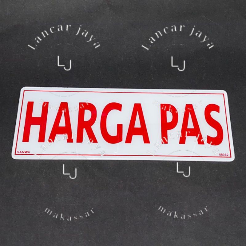 Jual Papan Tanda / Sign Board Acrylic HARGA PAS 88052 | Shopee Indonesia