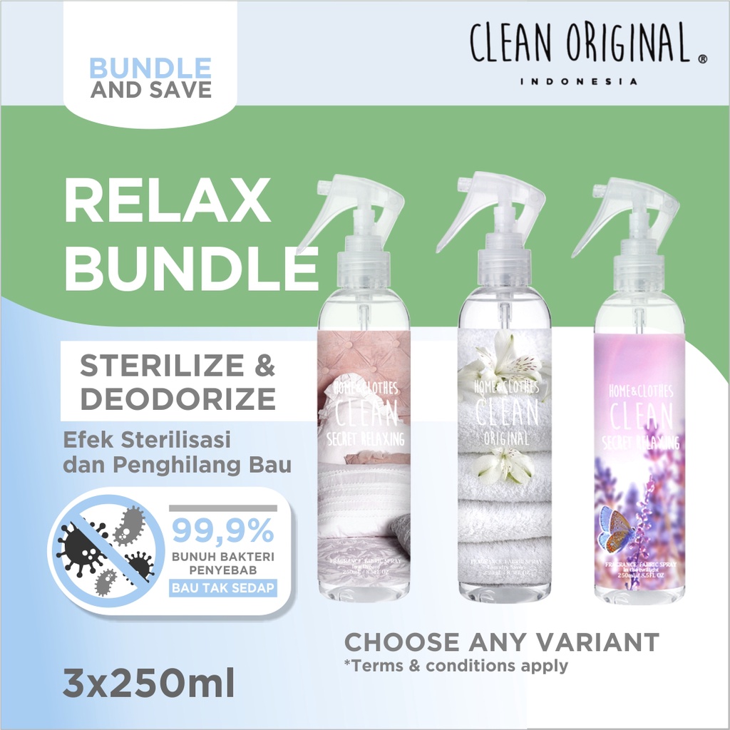 Jual Clean Original Relax Bundle (3 x 250 ML) | Shopee Indonesia