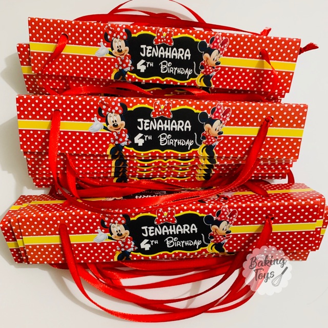 Jual Minnie Mouse Kemasan / Label Goodie Bag / Hampers Birthday ...