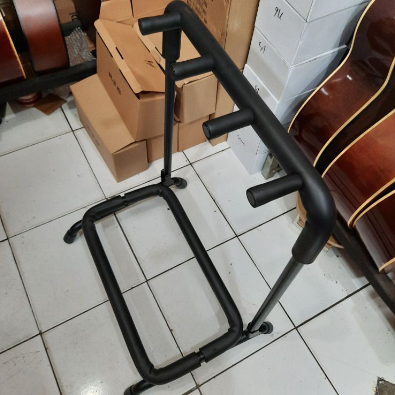 Jual rak gitar stand gitar isi 3 merek dluxe | Shopee Indonesia