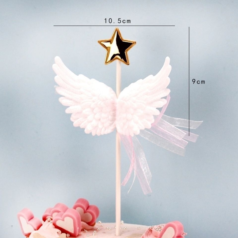 Jual CCB08 Cake Topper Fairy Wing Star Sayap Peri Bintang Disney Hiasan ...
