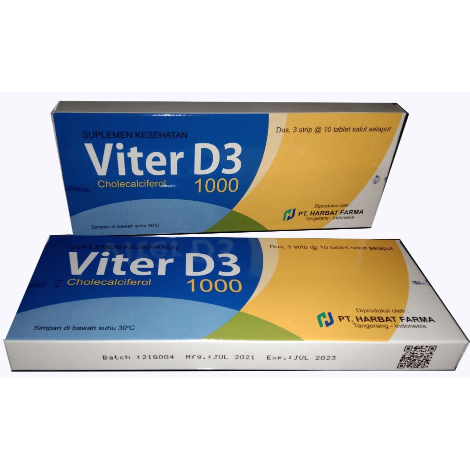 Jual Viter D3 1000 iu - Vitamin D3 1000 iu (Per Strip isi 10 biji ...