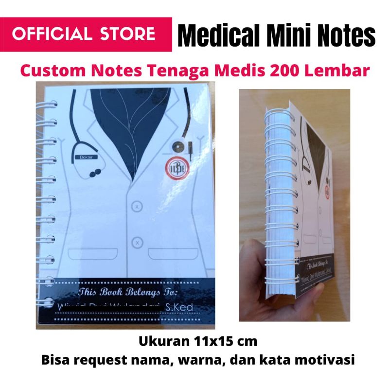 Jual Tidak Bisa COD | Medical Mini Notes - Custom Notes Mini / Notes ...