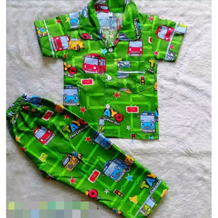 Jual PIYAMA ANAK MOTIF TAYO / PIYAMA ANAK / BAJU TIDUR ANAK TERLARIS ...