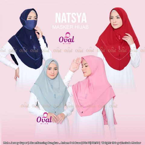 Jual OVAL HIJAB NATSYA JERSEY SUPER SIZE STANDAR | Shopee Indonesia
