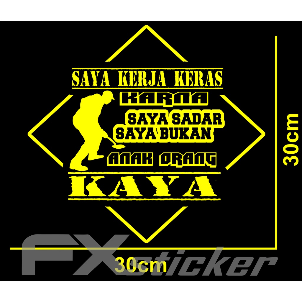 Jual stiker termurah cutting stiker mobil stiker tulisan kata kata ...
