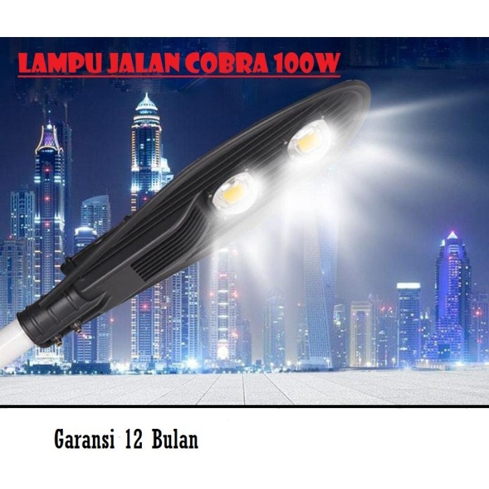 Jual LAMPU JALAN PJU LED 100W COBRA 100 WATT COBRA 100 W COB PUTIH - LP ...