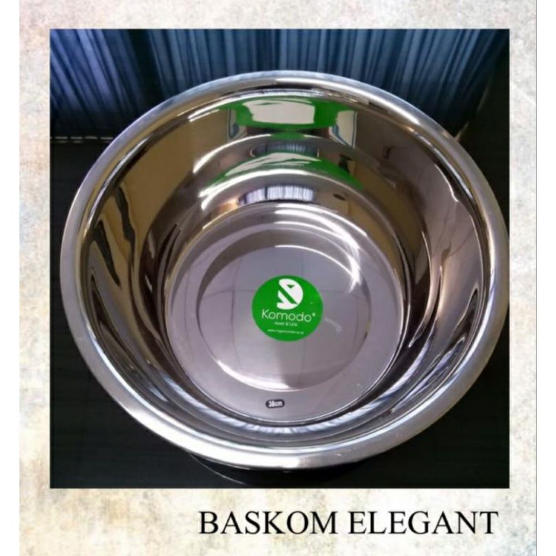 Jual BASKOM STAINLESS ELEGANT / BASKOM KOMODO ukuran 40 cm | Shopee ...