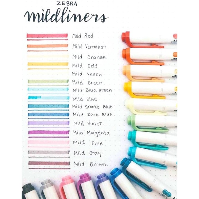 Jual Highlighter Pen | Textliner Stabilo Zebra Mildliner Biru (5 Set ...