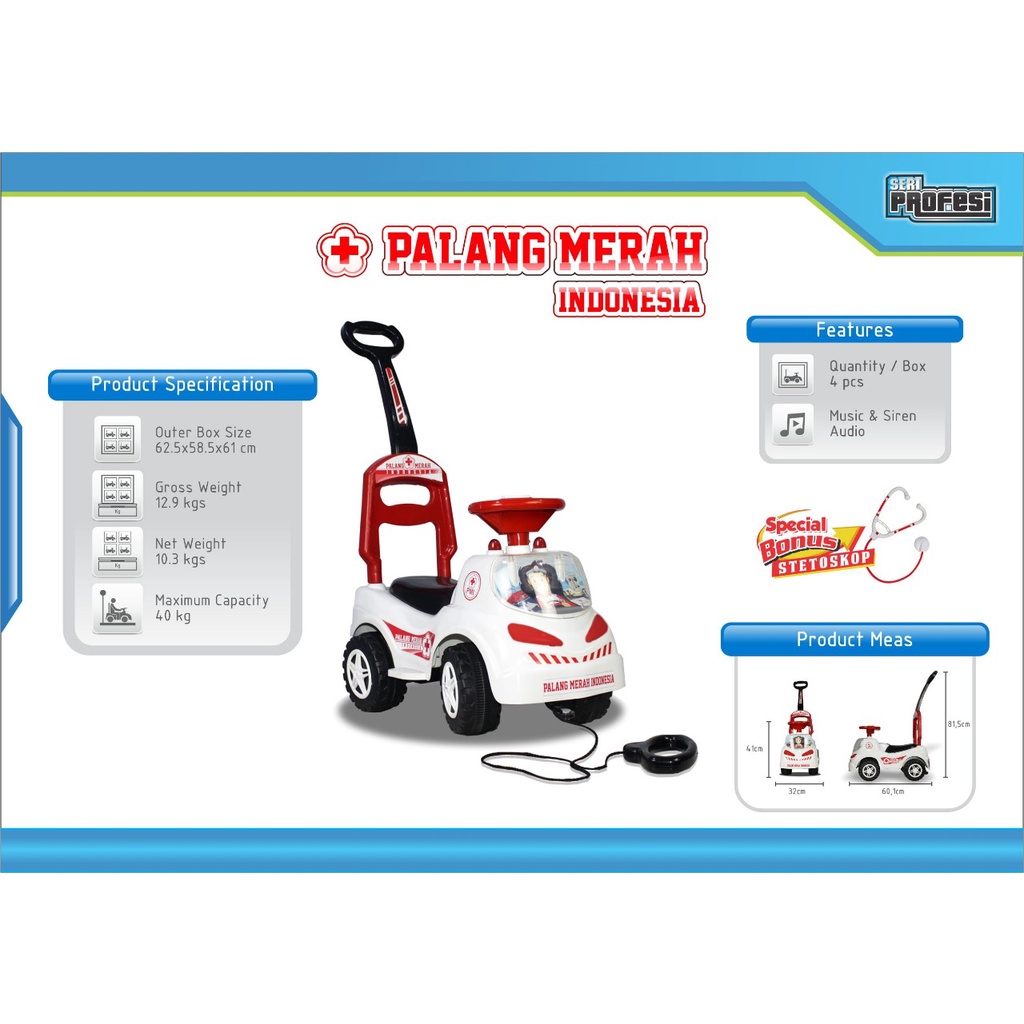 Jual TOLO CAR YOTTA MOBIL PALANG MERAH INDONESIA | Shopee Indonesia