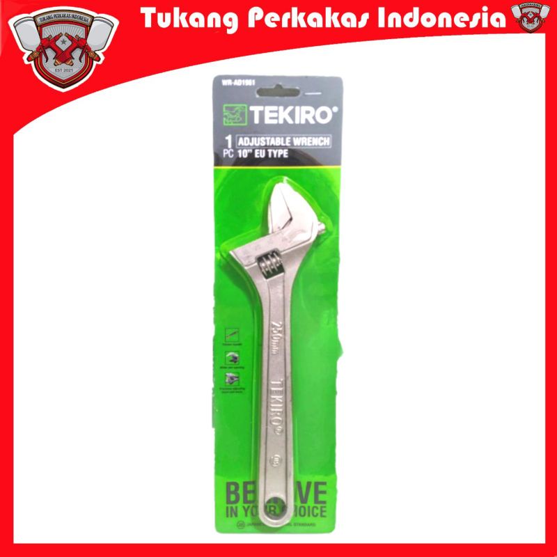 Jual TEKIRO KUNCI INGGRIS 10 INCH/KUNCI BAGO/ADJUSTABLE WRENCH TEKIRO ...