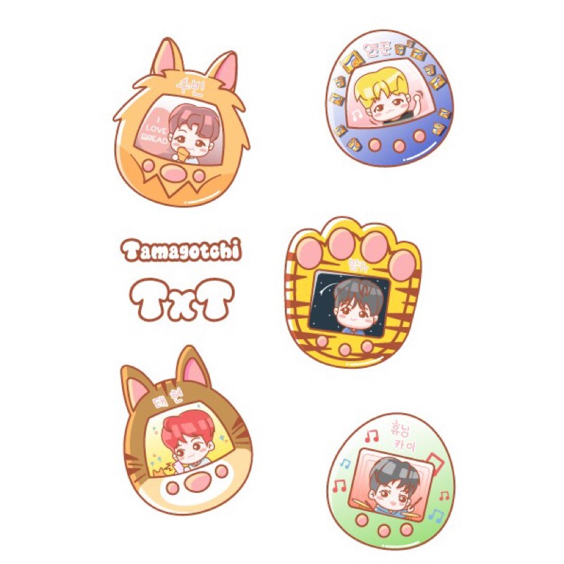 Jual Tamagotchi Keyring TXT Chibi Art | Shopee Indonesia