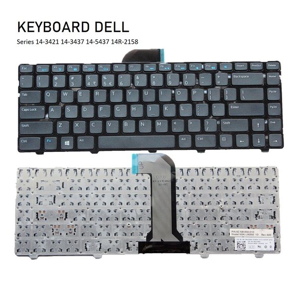 Jual Keyboard DELL Inspiron 14-3421 14-3437 14-5437 14R-2158 ...