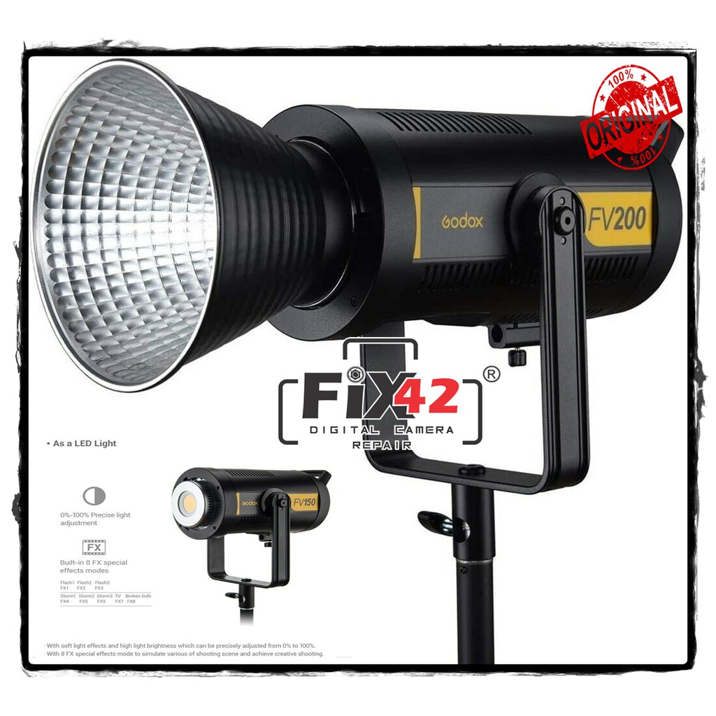 Jual GODOX FV200 FV-200 Flash LED HSS 200W Light Continuous & Video ...