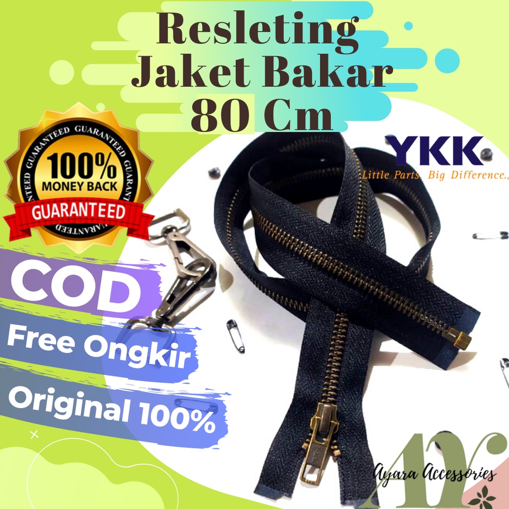 Jual RESLETING ZIPPER SLETING JAKET JEANS LEVIS YKK BESI BAKAR 80 CM ...