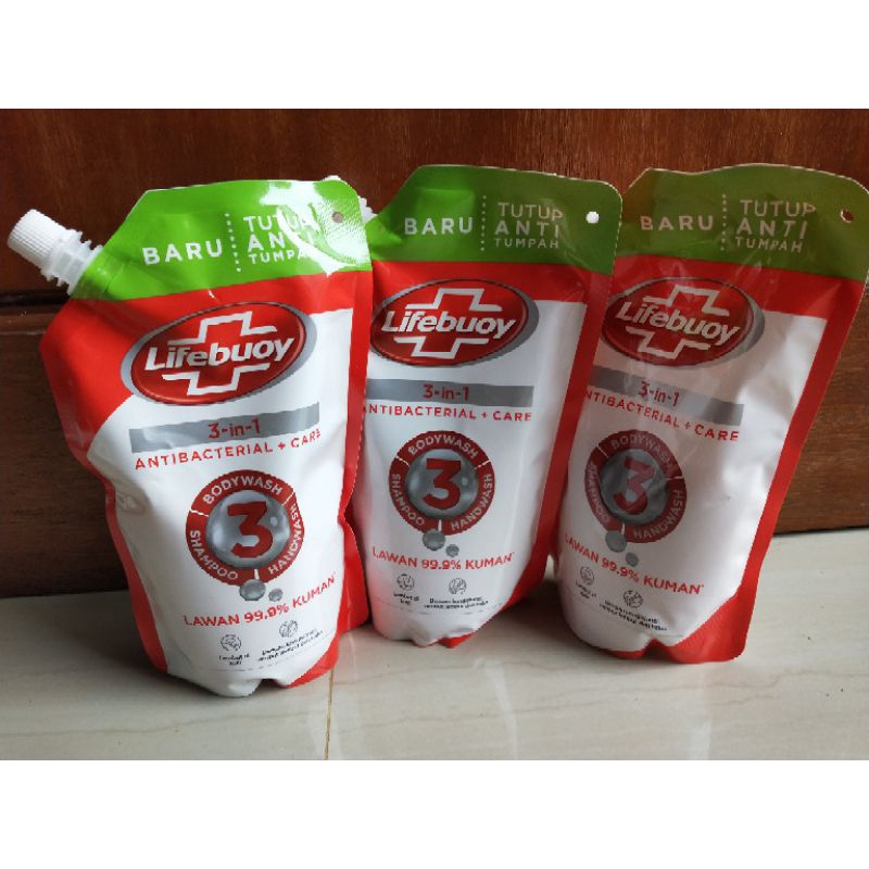Jual LIFEBUOY Body Wash 3in1 Pouch 450ml/ Lifebuoy 400ml | Shopee Indonesia