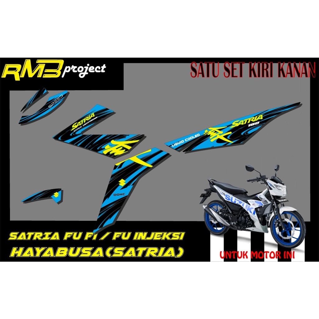 Jual Stiker striping Suzuki satria fu fi Injeksi Hayabusa (tulisan ...