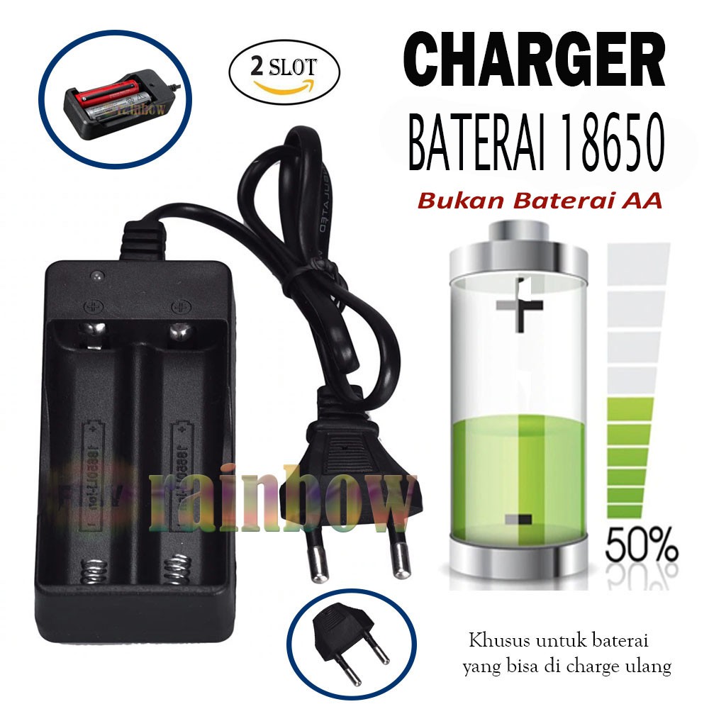 Jual Batre Cas Charger Baterai 18560 Terbaik Cas Batrai 18650 Cas ...