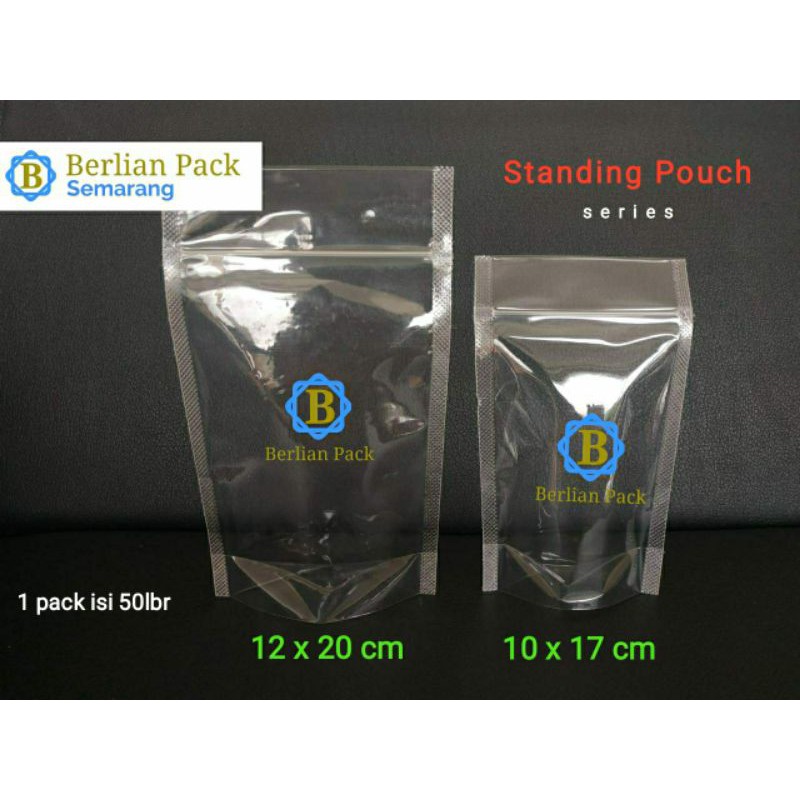 Jual Standing pouch plastik lebar / batik uk 10 x 17 cm, 12 x 20 cm ...