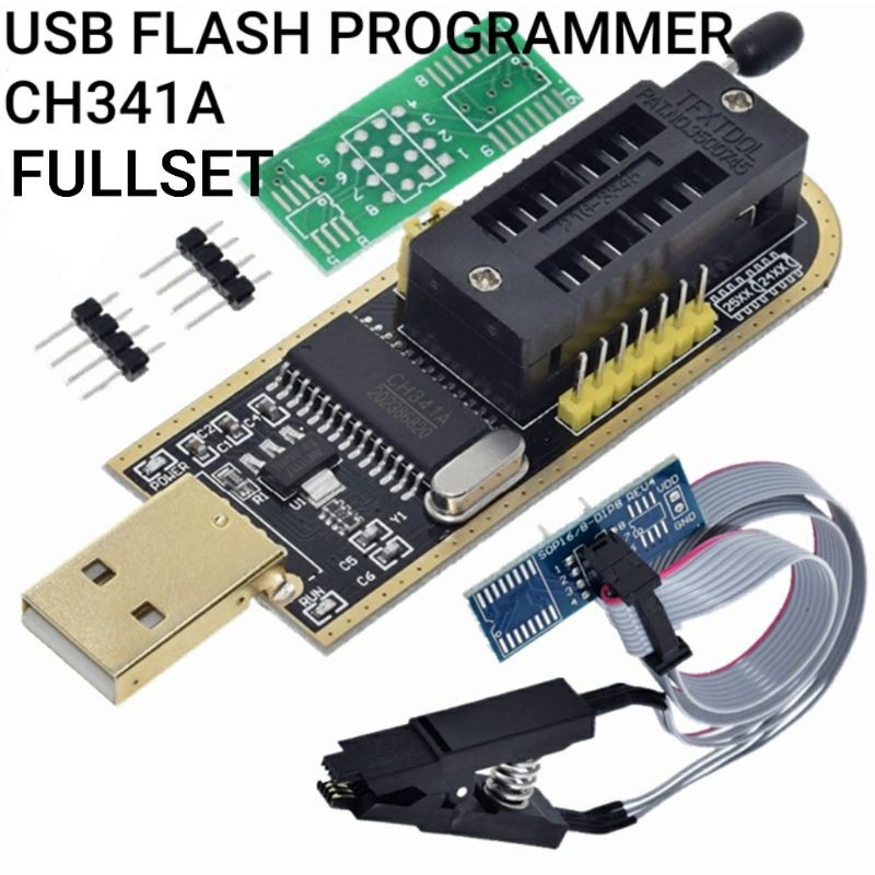 Jual CH341A Ch341 USB FLASHER FLASH PROGRAMMER SOP-8 EEPROM UNTUK ...
