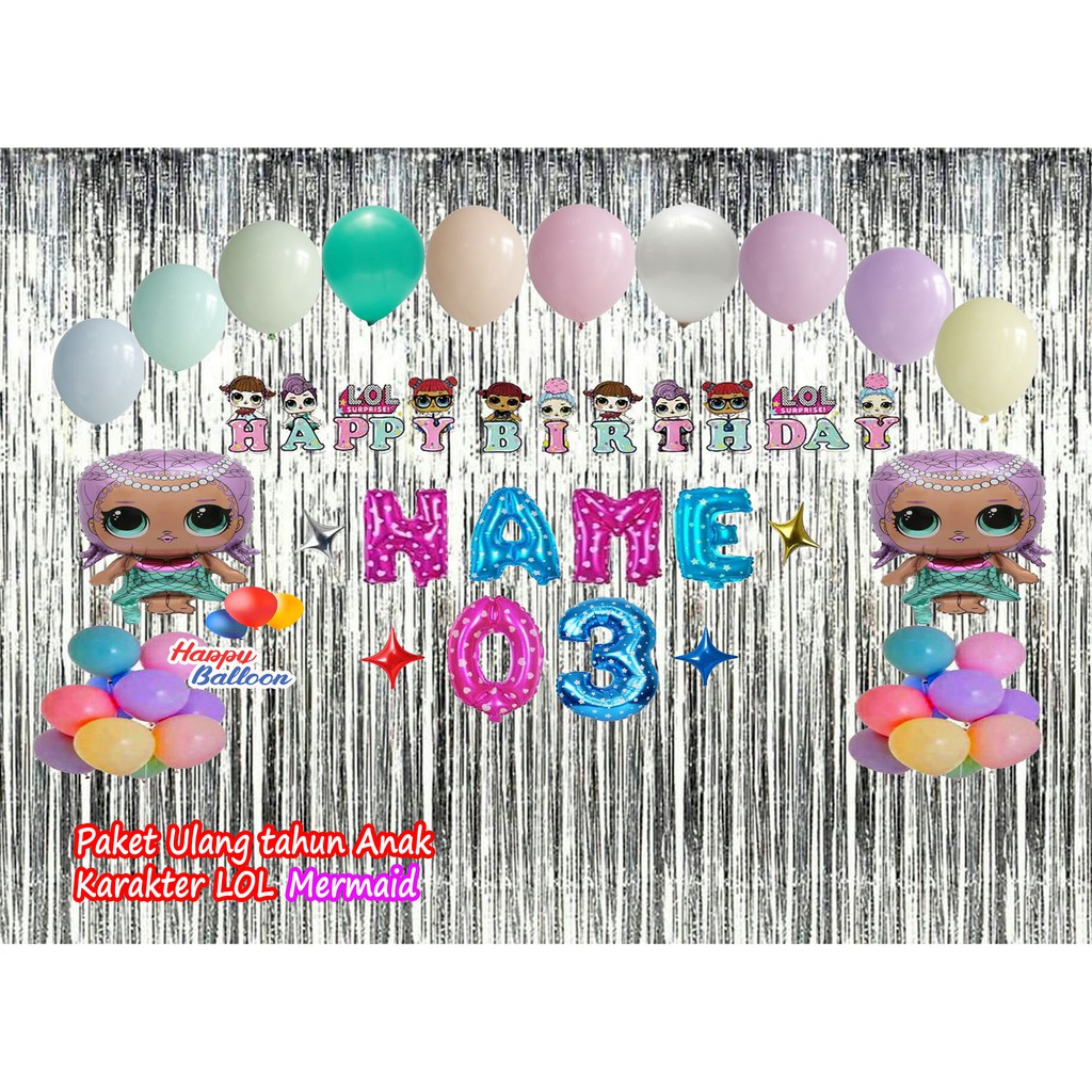 Jual [Paket] Happy Birthday Murah Anak / [Paket] Ulang Tahun Murah ...