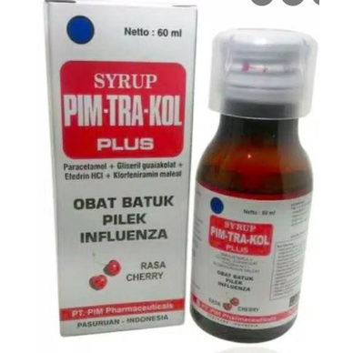 Jual PIMTRAKOL SIRUP Merah 60ml Obat Demam Panas Batuk Berdahak ...