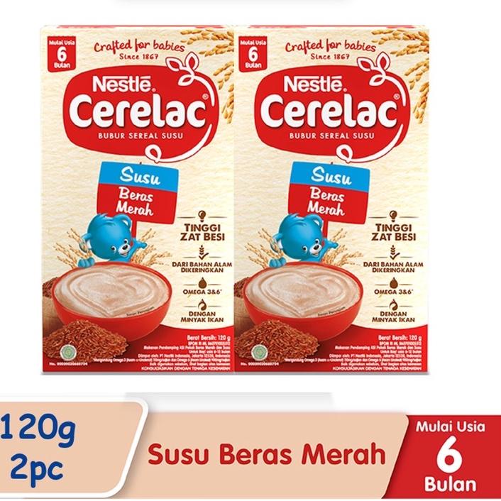Jual Paling Disukai.. Nestle Cerelac Bubur Bayi instant Susu Beras Merah 120gx2 | Shopee Indonesia
