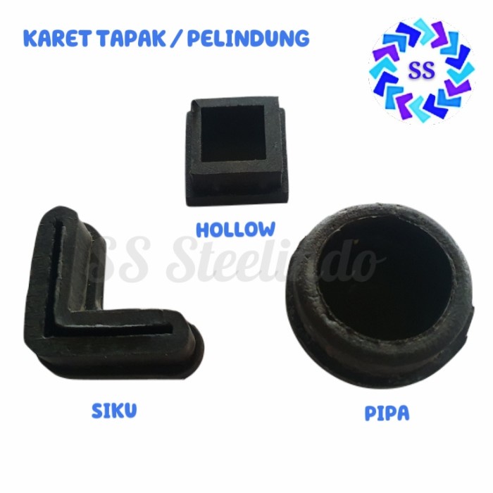 Jual KARET TAPAK PELINDUNG COVER BESI HOLLOW-SIKU-PIPA | Shopee Indonesia