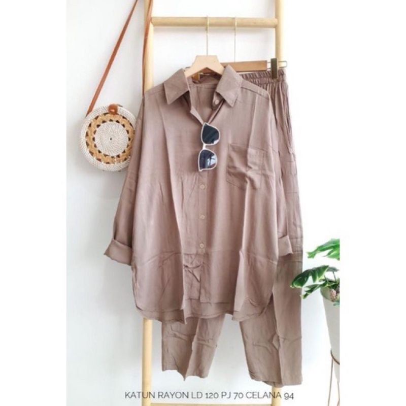 Jual ONE SET WANITA POLOS | SETELAN WANITA PREMIUM JUMBO/SETELAN OVERSIZE JUMBO | Shopee Indonesia