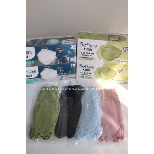 Jual MASKER SOFTIES SURGICAL MASK 3D (eceran) | Shopee Indonesia