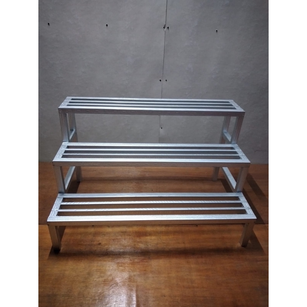 Jual 3 TINGKAT 1 METER/RAK BUNGA MURAH/RAK SEPATU 3 SUSUN/RAK SERBAGUNA ...