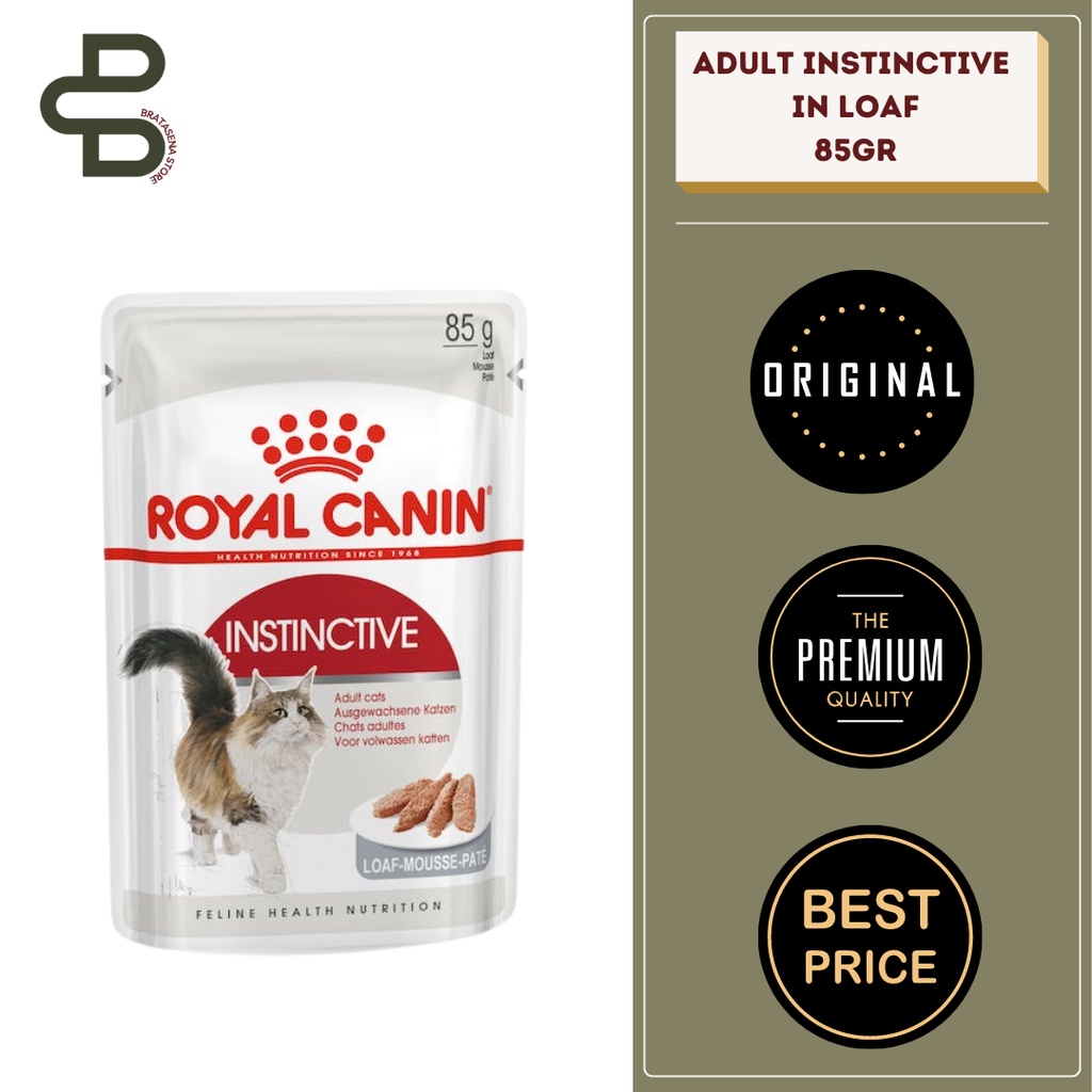 Jual ROYAL CANIN ADULT INSTINCTIVE IN LOAF 85GR (LOAF) (POUCH) | Shopee ...