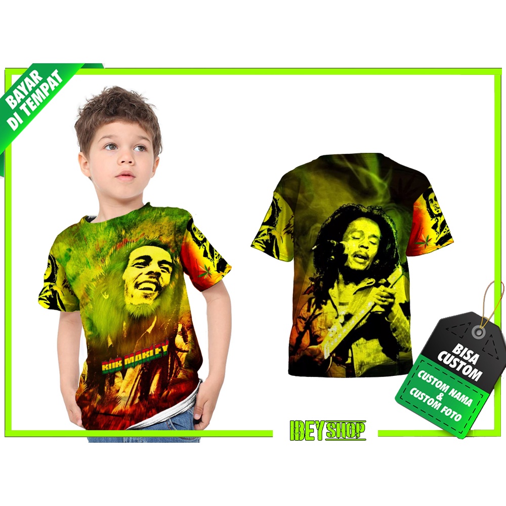 Jual Kaos Baju Anak Reggae Bob Marley 02 Fullprint Sublime Custom ...