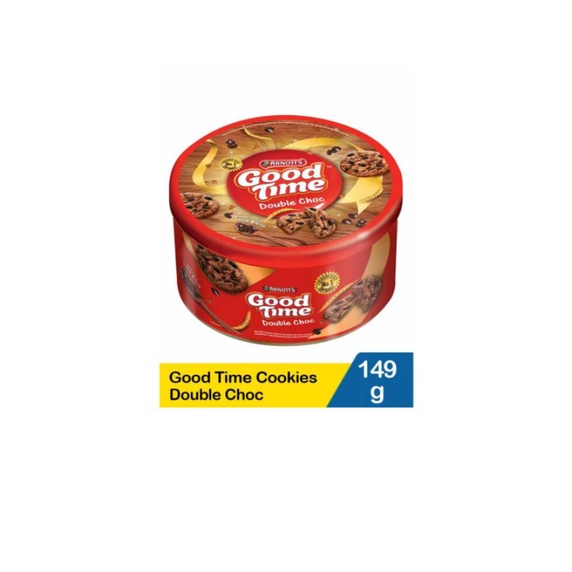 Jual good time cookies kaleng / good time chocochips 145 gram / biskuit ...