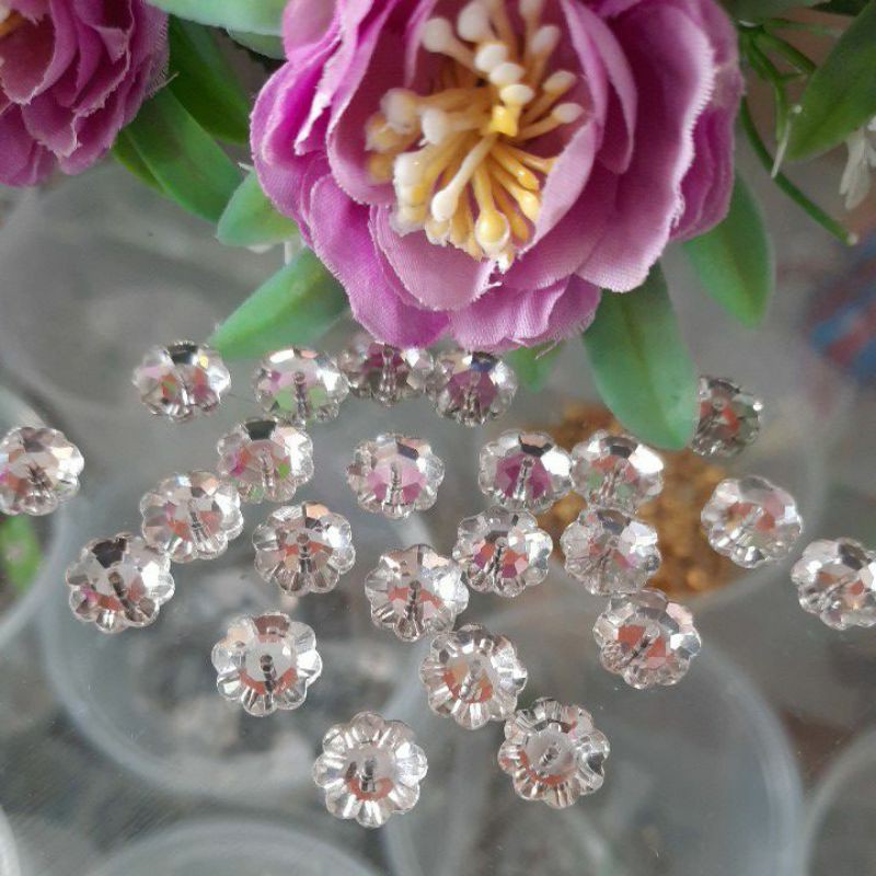 Jual payet KRYSTAL jahit bentuk Bunga | Shopee Indonesia