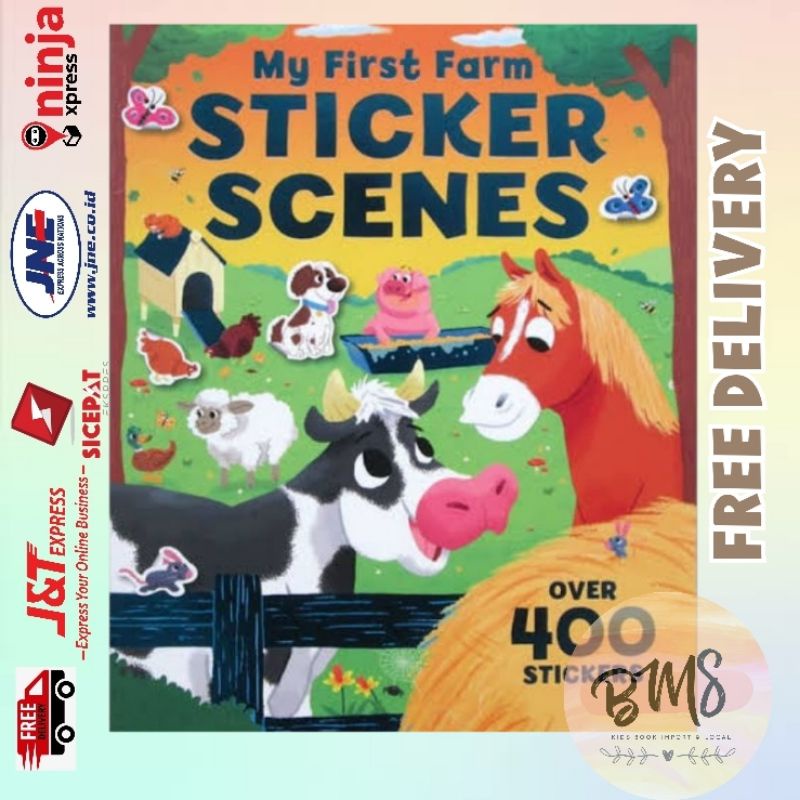 Jual My First FARM Sticker Scenes Book with over 400 stickers | Shopee ...