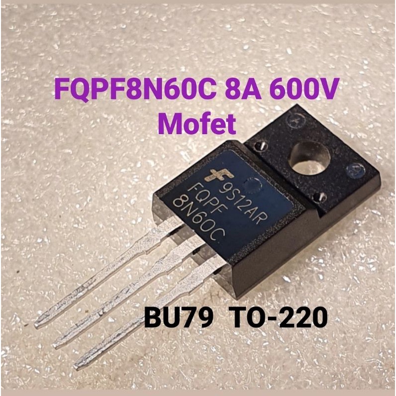 Jual FQPF8N60C FQPF 8N60C 8N60 8A 600V TO-220 Mosfet BU79 | Shopee ...