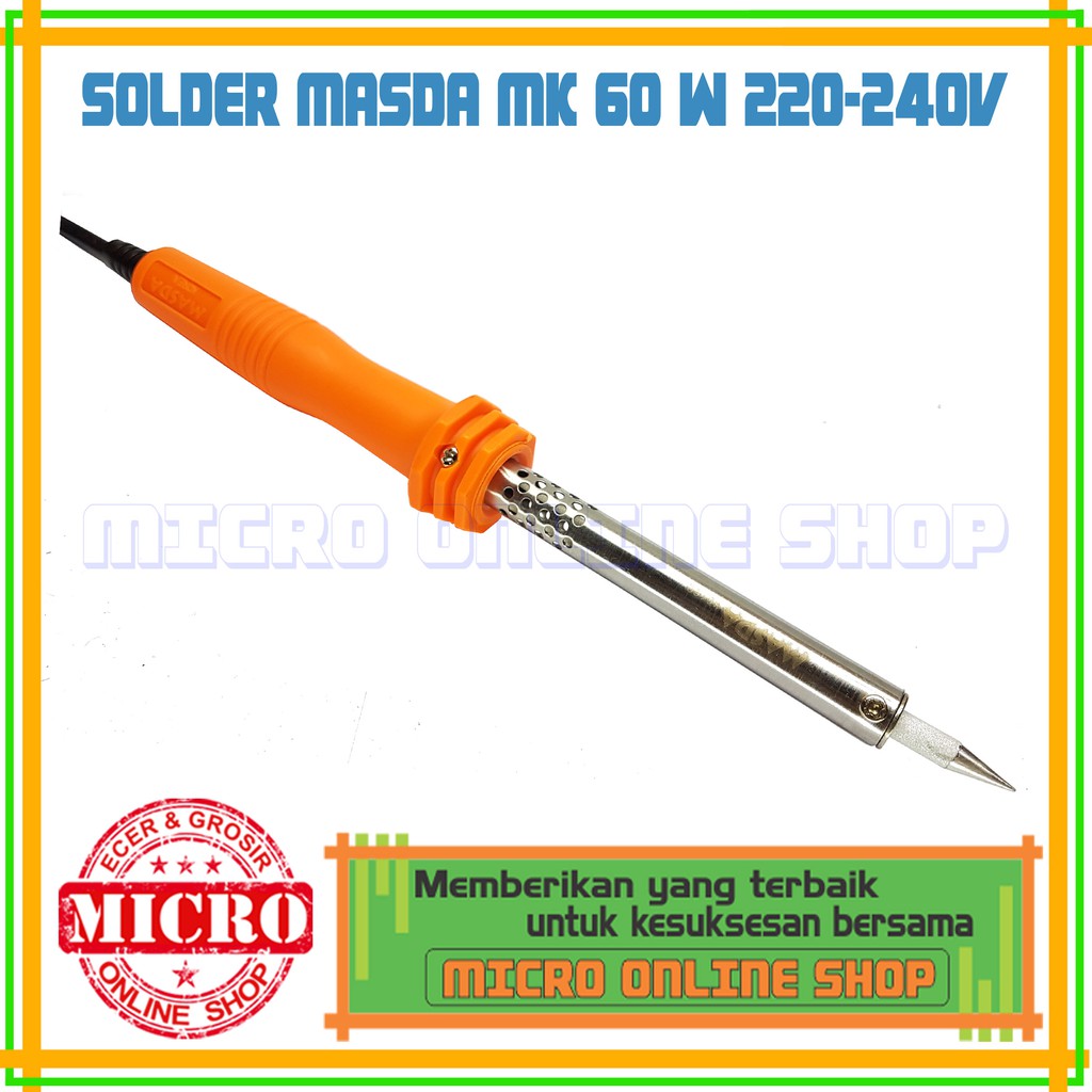 Jual Solder Masda 60 Watt 220-240V MK Series / Solder 60 Watt | Shopee ...