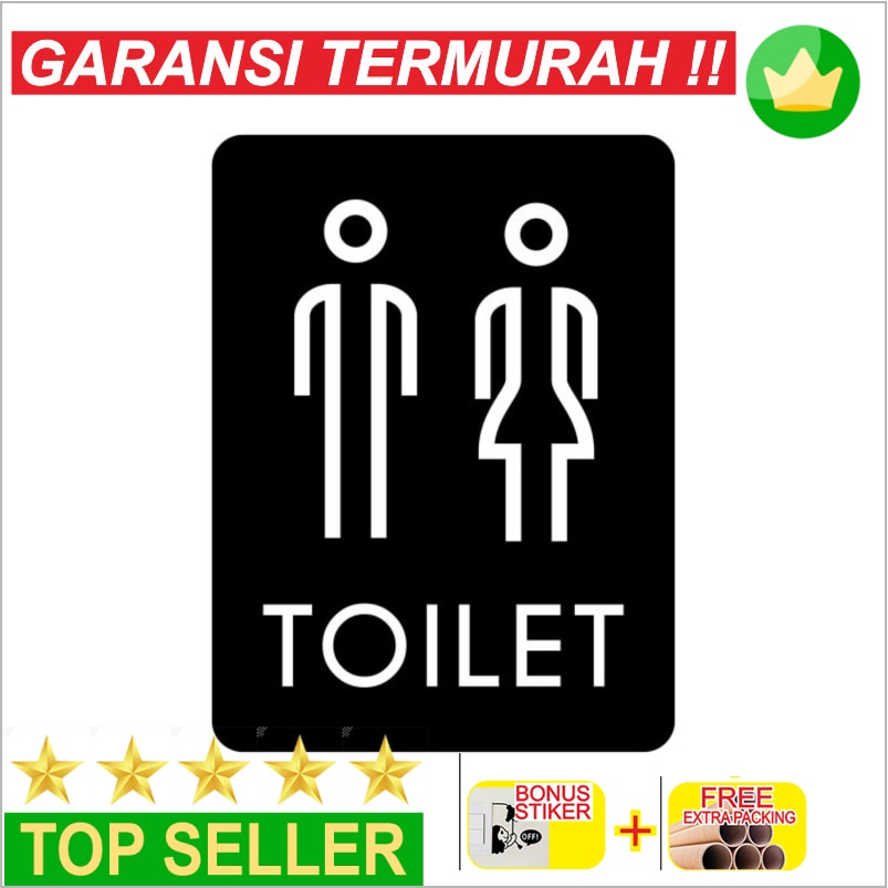 Jual Terlaris RAMBU TOILET UNIK 15CM X 20CM SIGNAGE Elegan | Shopee ...