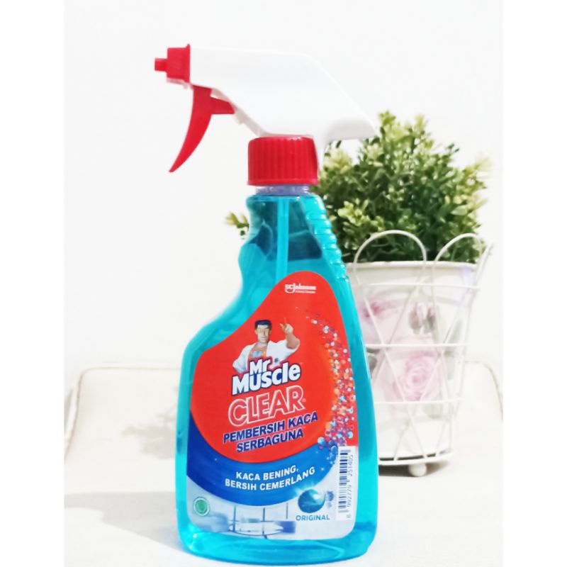 Jual Mr. Muscle Clear Glass Liqiuid Blue Spray 500 ml | Shopee Indonesia