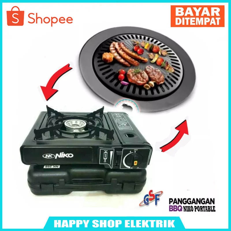 Jual Paket Barbeque/BBQ Set Kompor Portable Niko Tas + Ultra Grill ...
