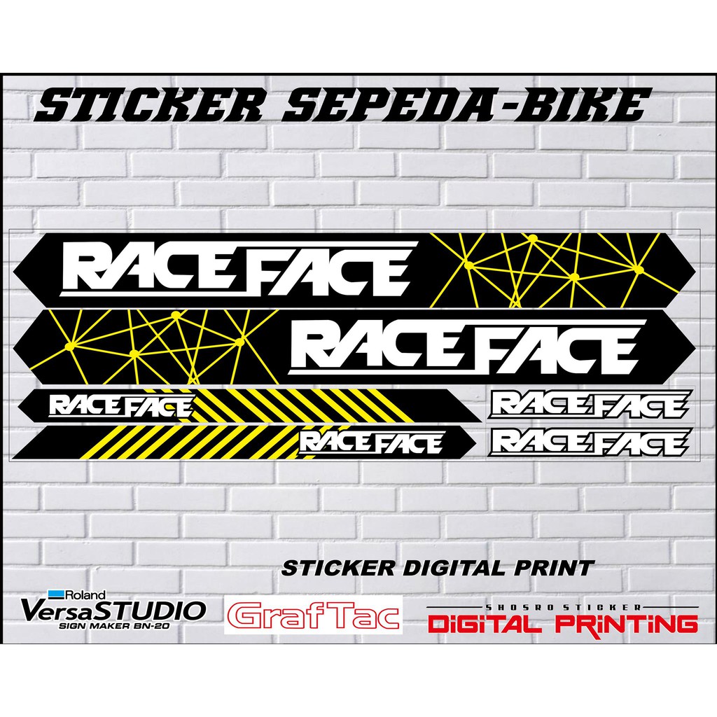 Jual STICKER VARIASI RACE FACE STICKER | Shopee Indonesia