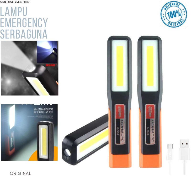 Jual Lampu Senter Cas Led Kerja Darurat LED Emergency Light Serbaguna ...