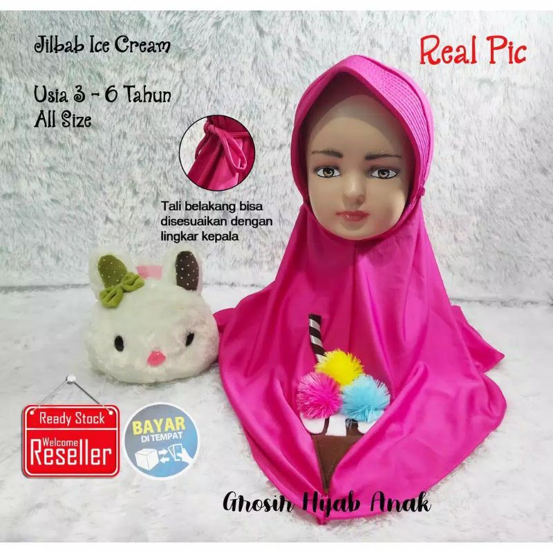 Jual jilbab karakter eskrim | Shopee Indonesia Jual jilbab karakter eskrim | Shopee Indonesia