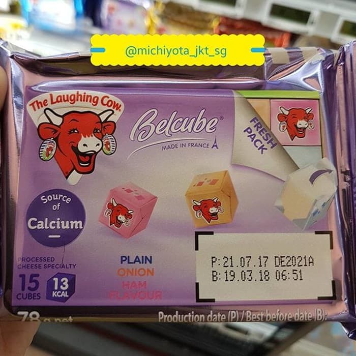 Jual OPEN PO BELCUBE CHEESE 3 RASA (Plain, Onion, Ham) isi 15 PROMO ...