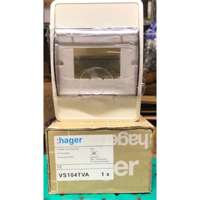 Jual BOX MCB HAGER VS 104 TVA BOX MCB HAGER 4 GROUP OUTBOW OB | Shopee ...