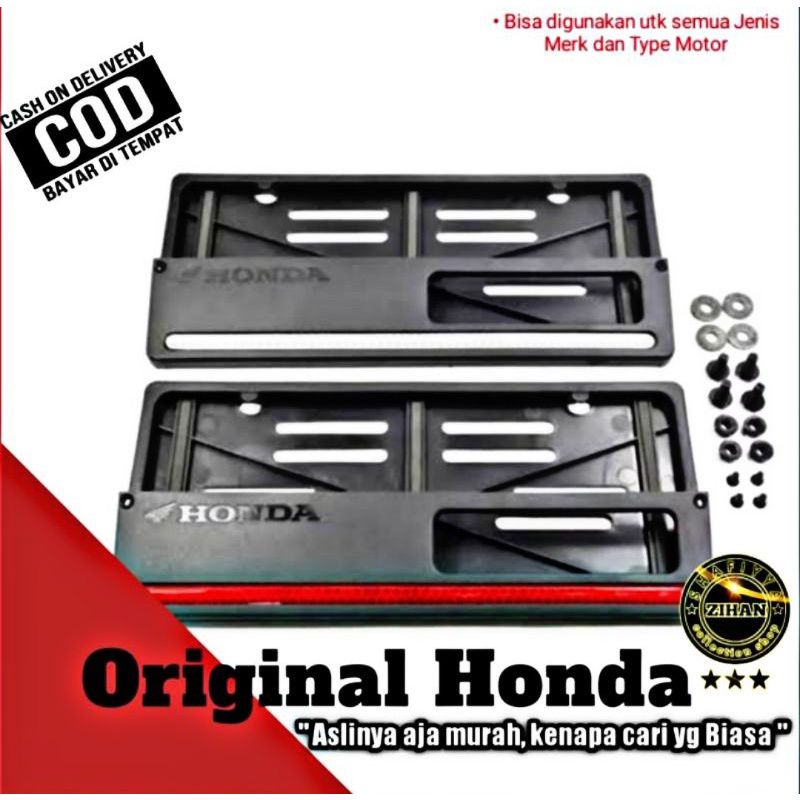 Jual Cover Plat Nomor Tempat Plat Nomor Motor Original Honda | Shopee ...