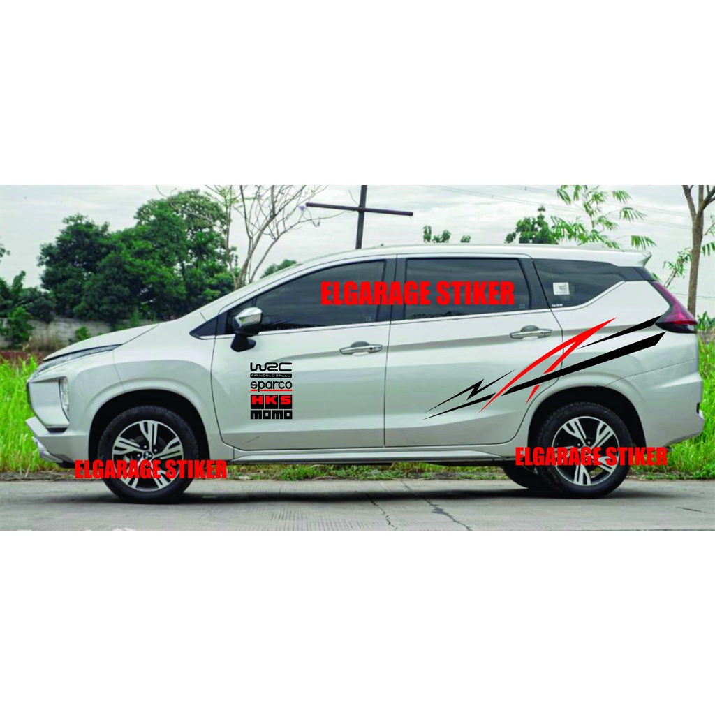 Jual Stiker mobil mitsubishi xpander stiker body mobil xpander cutting stiker striping variasi ...